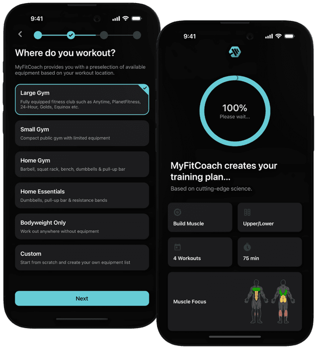 Personalized Workout Plan - MyFitCoach